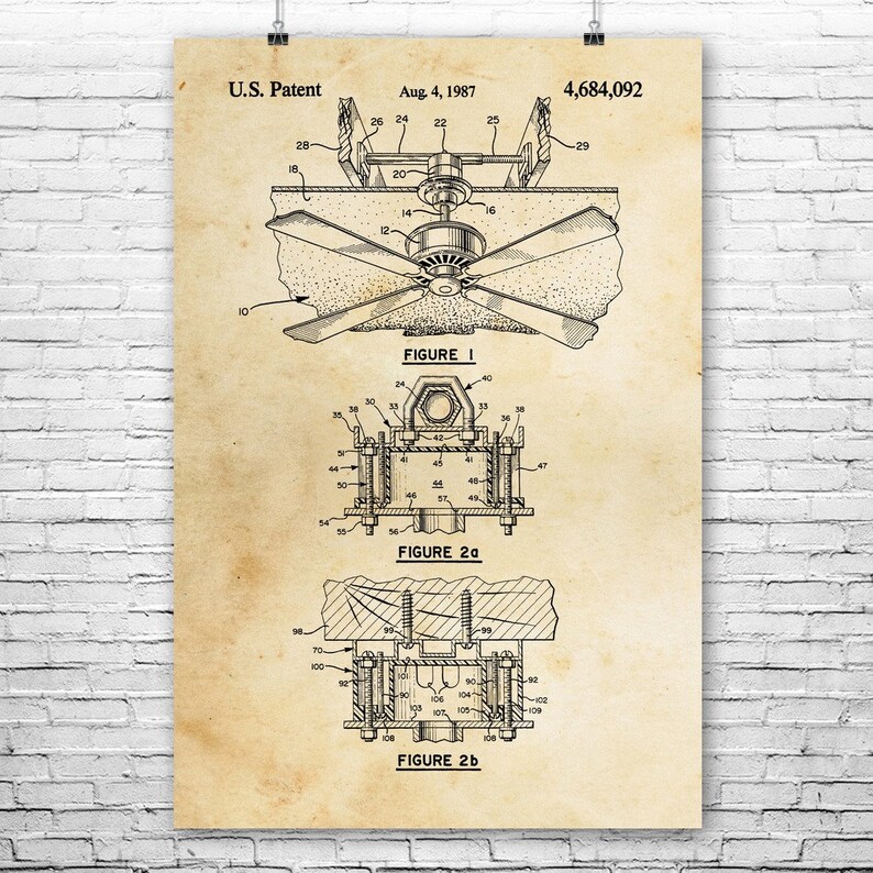 Ceiling Fan Poster Print Home Builder Gift Hardware Store - Etsy