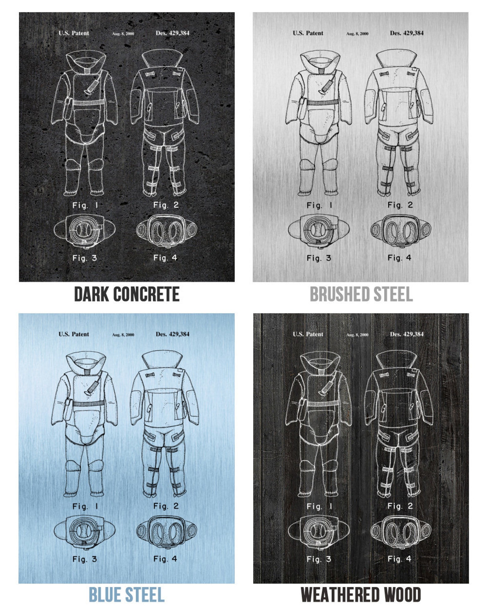 EOD Bomb Squad Patent Prints Set of 2 EOD Technician Gift - Etsy