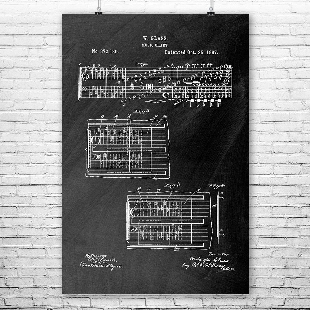 Chord Chart Poster Print Musician Gift Lead Sheet Band - Etsy
