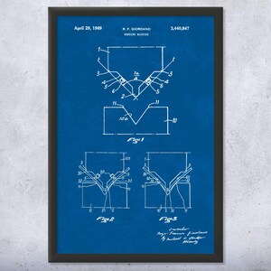 Sheet Metal Bending Patent Art Print: Metal Working, Industrial Decor ...