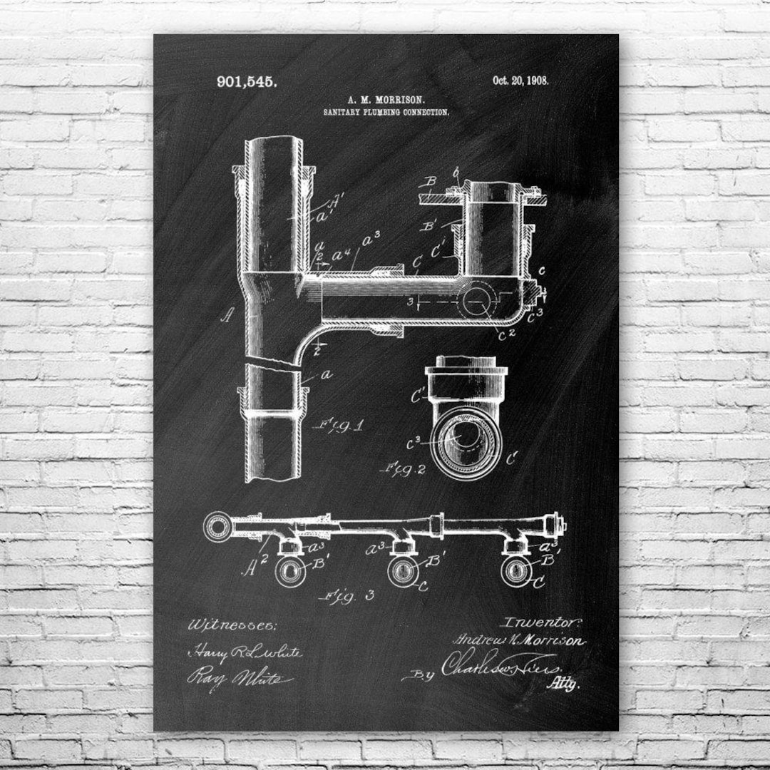 Plumbing Joint Poster Print, Plumber, Pipefitter Gifts, Plumbing Art ...