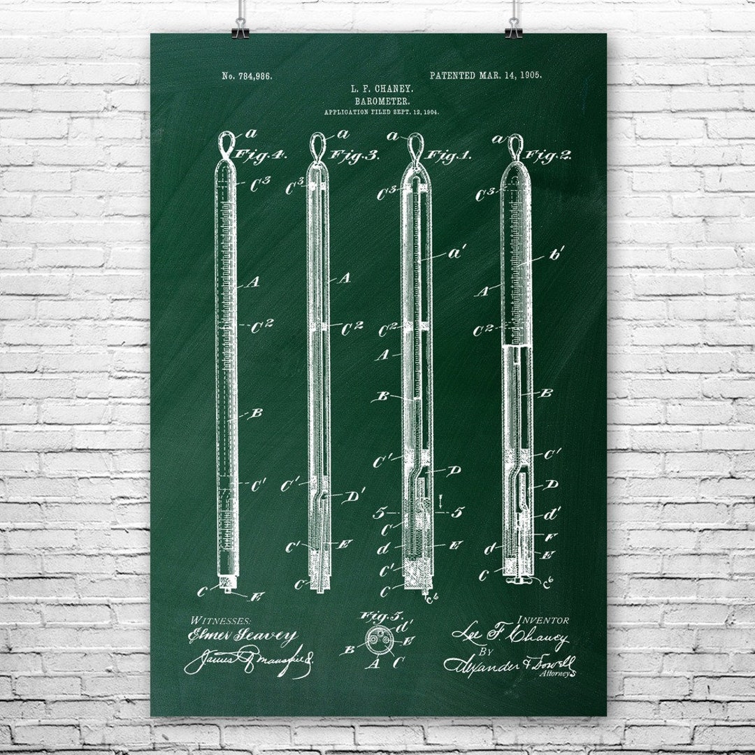 Barometer Poster Print Meteorologist Gift Classroom Decor - Etsy
