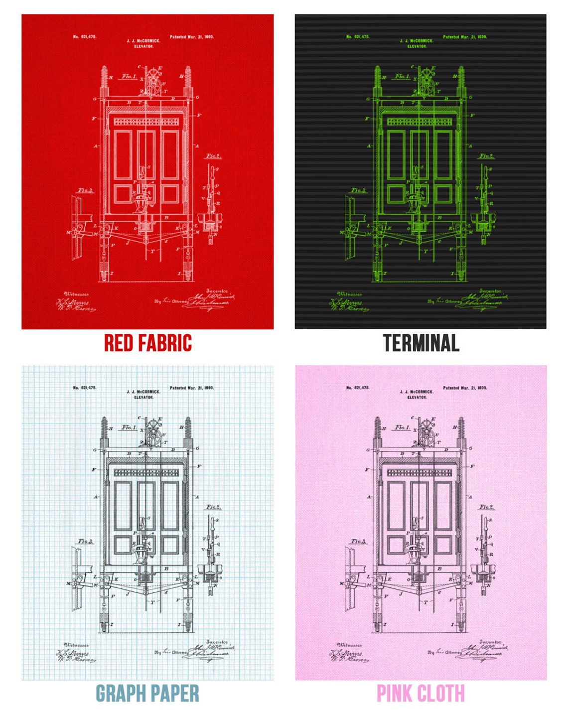 Framed Elevator Wall Art Print Industrial Art Architect - Etsy