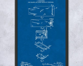 Fire Works Wall Art - Etsy