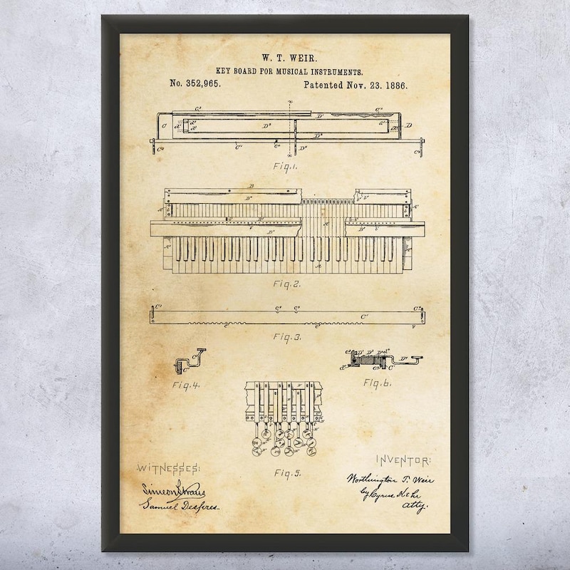 Piano Key Art - Etsy