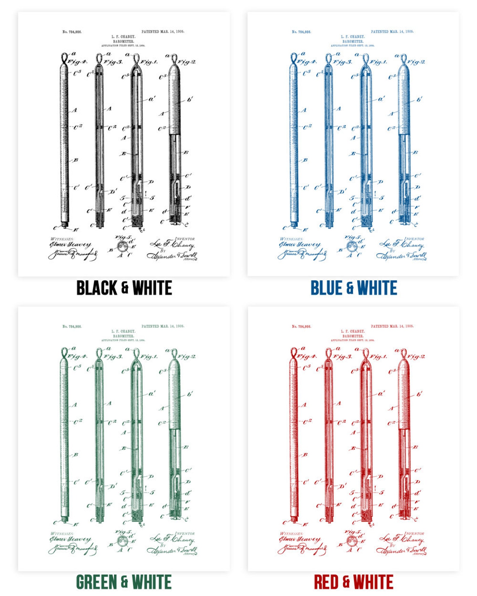 Barometer Poster Print Meteorologist Gift Classroom Decor | Etsy