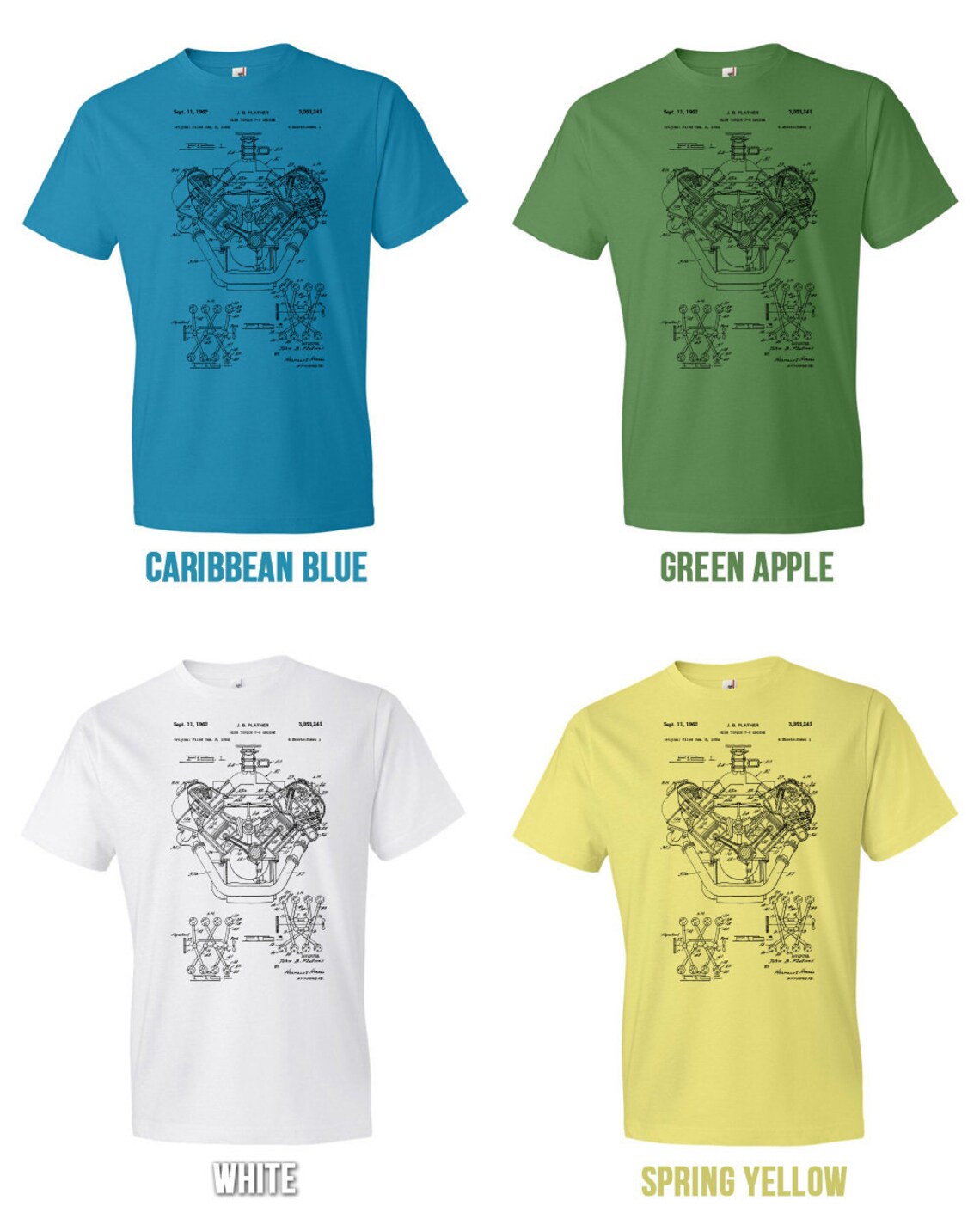 V8 Engine Shirt Muscle Car Tee Hemispherical Engine - Etsy