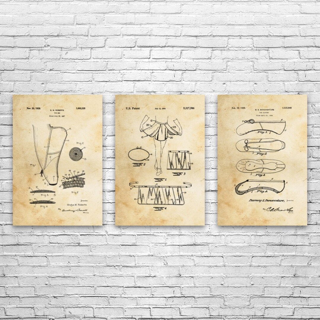 Ballet Posters Set of 3, Dance Posters, Teacher Gifts, Ballet Art, Mom ...