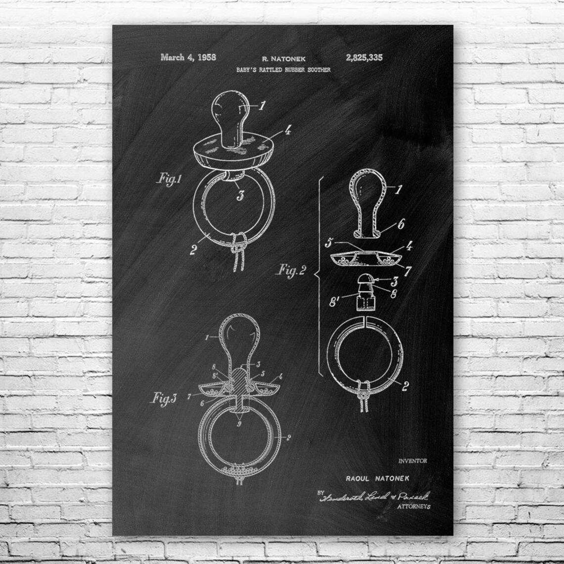 Baby Pacifier Poster Print Nursery Wall Art Daycare Decor - Etsy