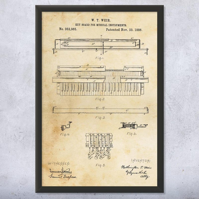 Piano Key Art - Etsy