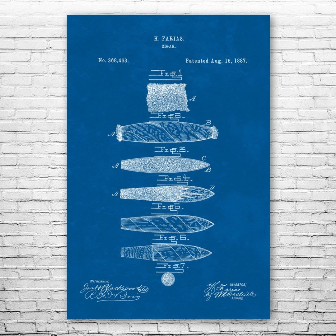 Cigar Poster Print, Humidor Wall Art, Cigar Lover, Aficionado Gift ...