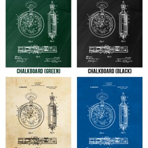 Pocket Watch Poster Print Watchmaker Gift Jewelry Shop - Etsy