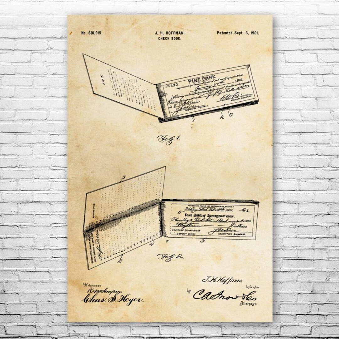 Checkbook Poster Print, Bank Manager, Accountant Gift, Office Decor ...