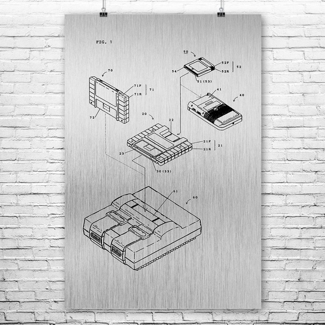 SNES Game Adapter Poster Print Game Room Decor Video Game - Etsy