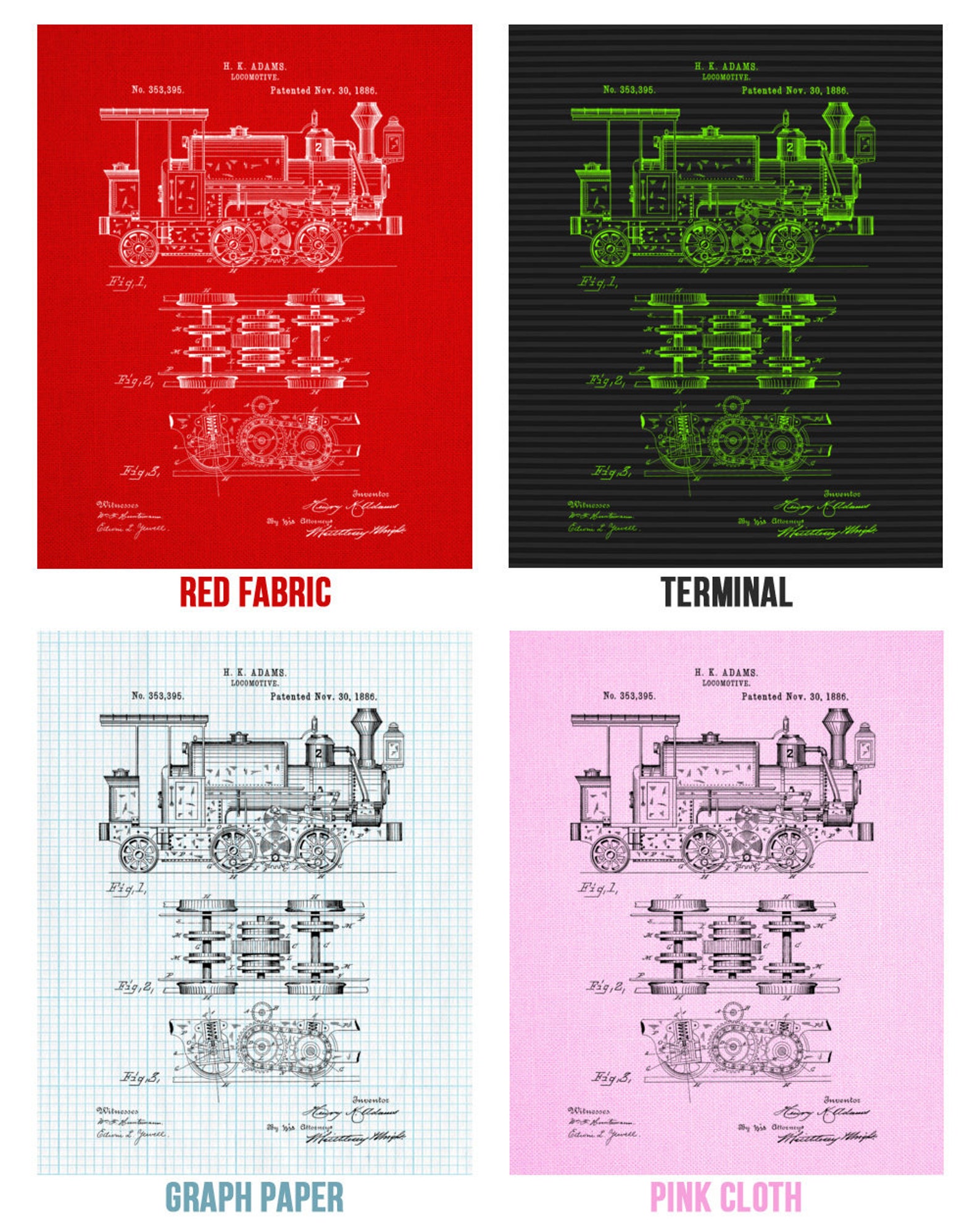 Locomotive Poster Print Train Station Art Steampunk Decor - Etsy