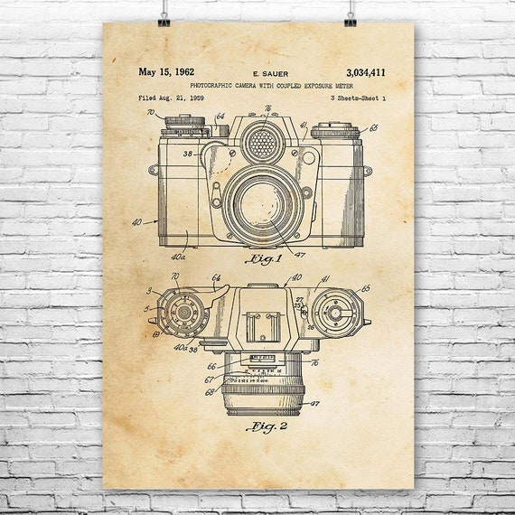 Camera Poster Print Photographer Gift Camera Art Print | Etsy