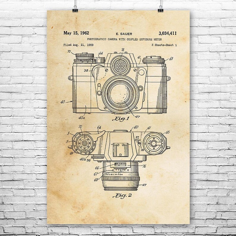 Camera Poster Print Photographer Gift Camera Art Print - Etsy