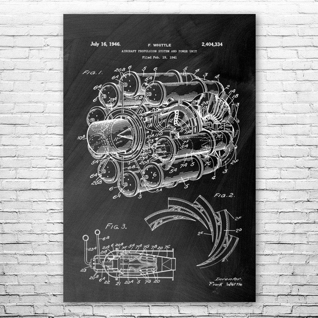 Jet Engine Poster Print Air Force Pilot Mechanic Gift - Etsy