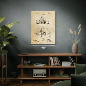 Edison Telegraph Patent Wall Art | Poster, Canvas or Framed | Telegraph ...
