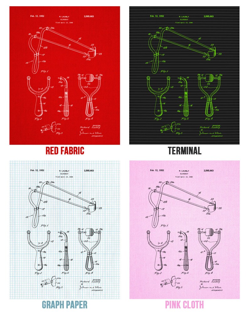 Slingshot Poster Print Slingshot Art Hunter Gifts Slingshot | Etsy