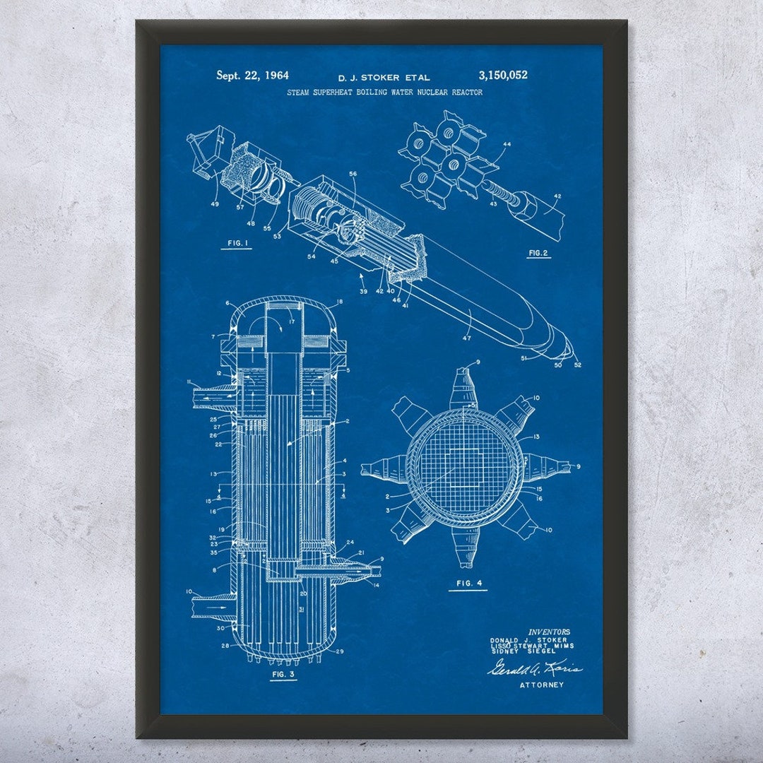 Framed Superheated Steam Nuclear Reactor Wall Art Print Power - Etsy