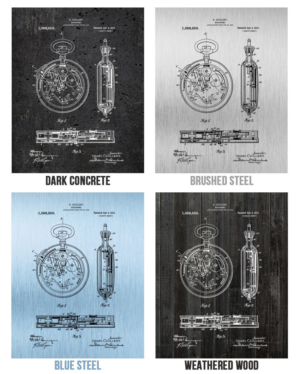 Pocket Watch Poster Print Watchmaker Gift Jewelry Shop | Etsy