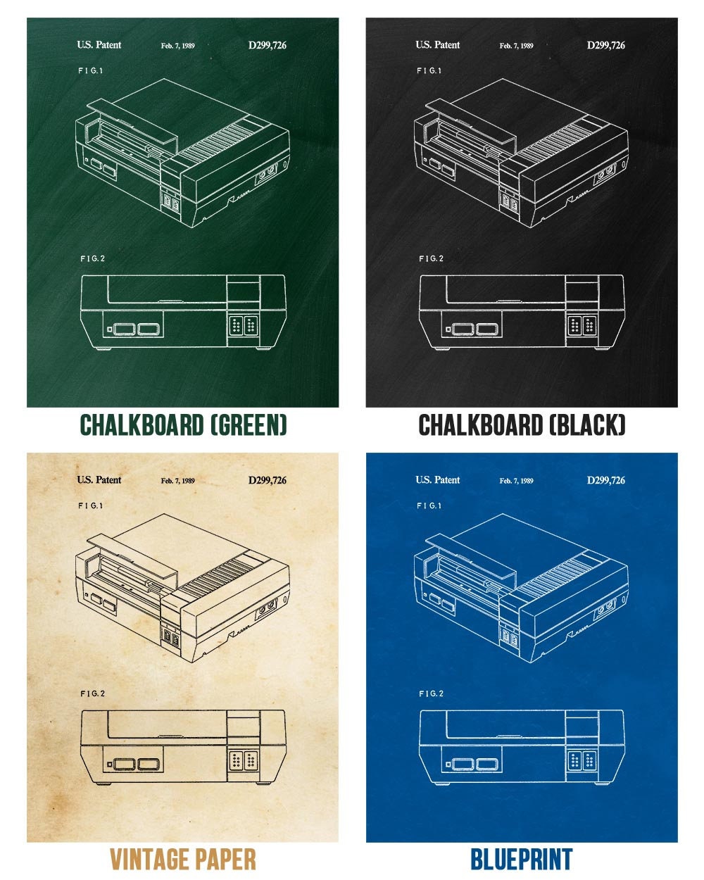 NES Video Game Console Poster Print Game Room Decor Video | Etsy