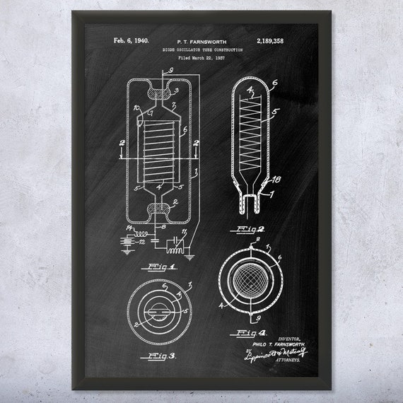 Framed Diode Oscillator Wall Art Print Computer Lab Art - Etsy