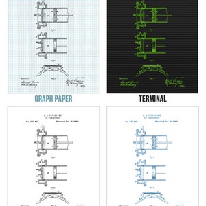Air Compressor Poster Print, Mechanical Engineer, Contractor Gifts ...
