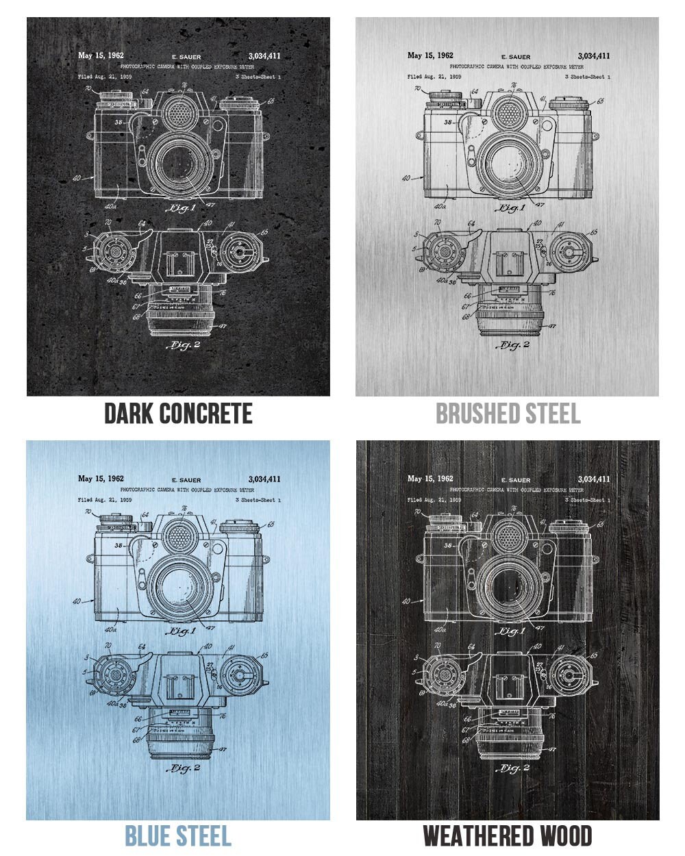 Camera Posters Set of 3 Photographer Gift Photojournalism | Etsy