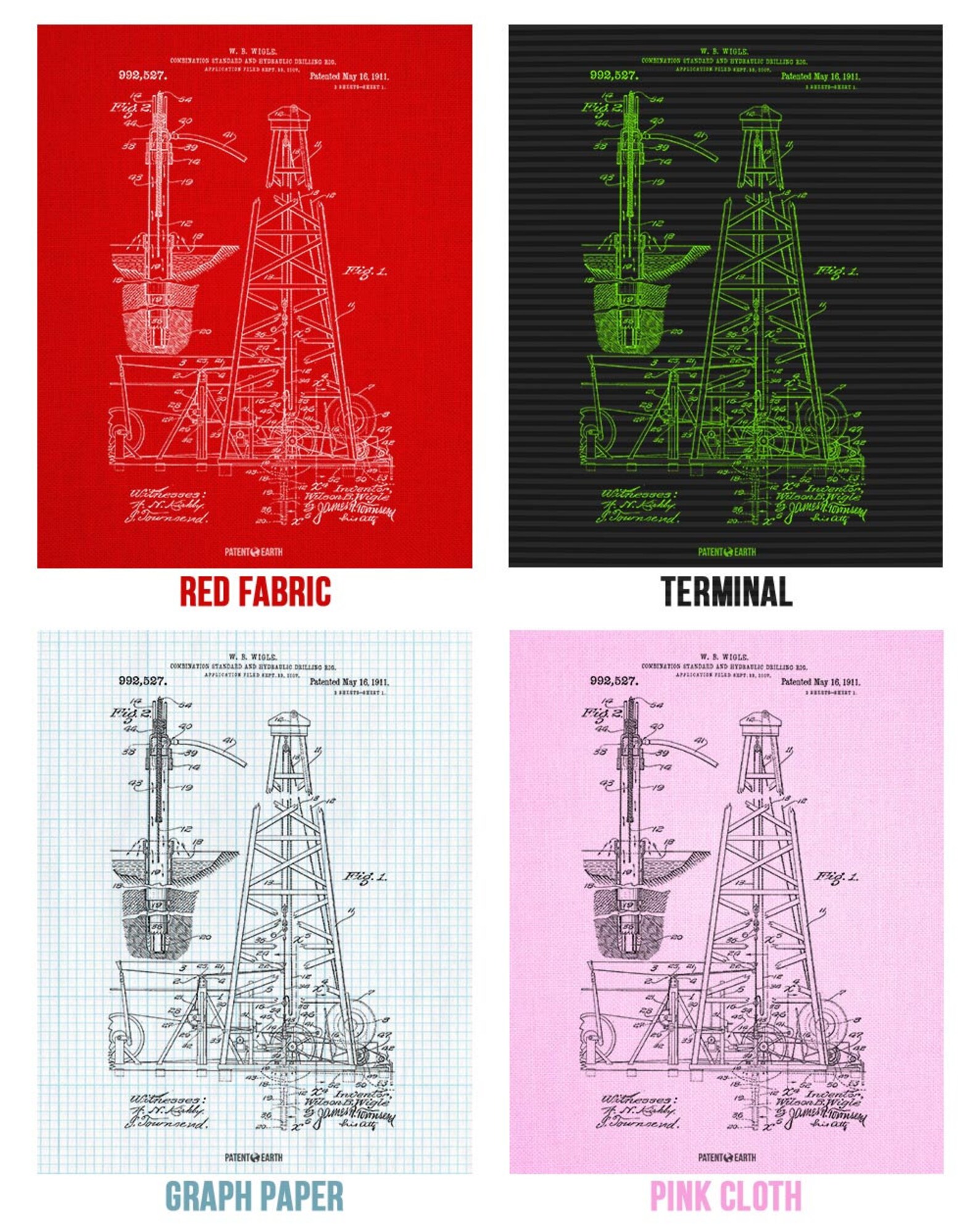 Framed Oil Drilling Rig Wall Art Print Rig Worker Roughneck - Etsy