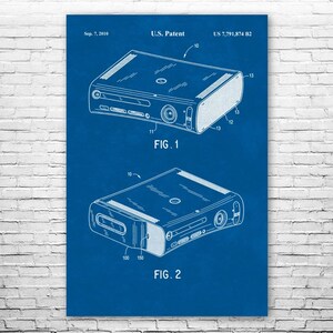Video Game Console Poster Print, Game Room Decor, Arcade Art, X Box ...