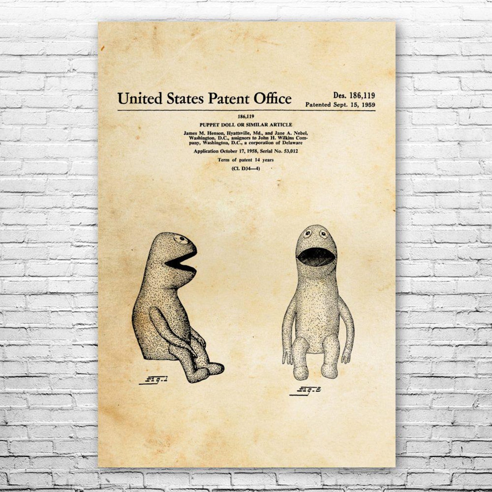 Wilkins Puppet Poster Print, Puppeteer Gift, Puppet Design, Puppet Wall ...