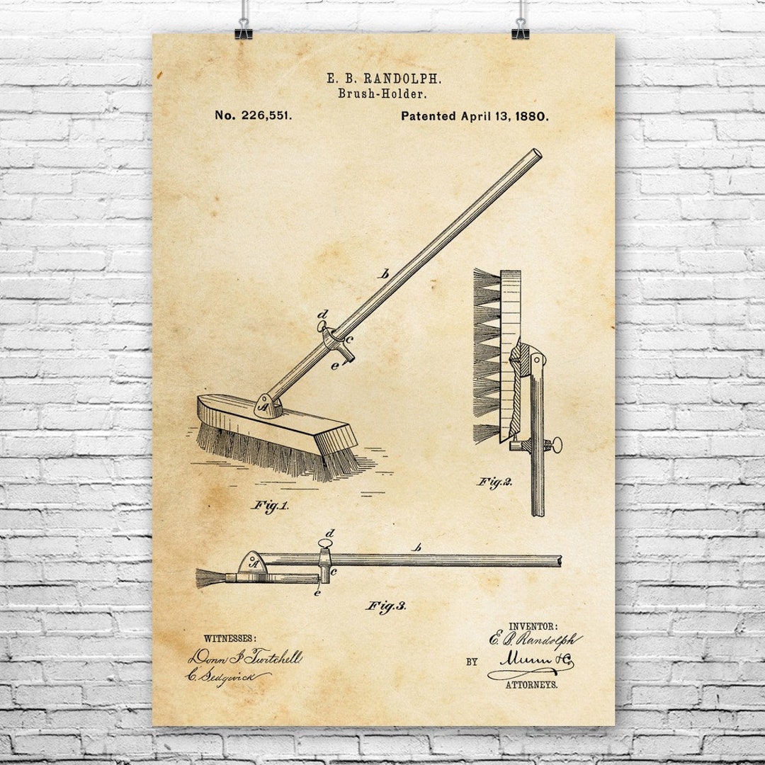 Push Broom Poster Print Broom Closet Art Grounds Keeper - Etsy