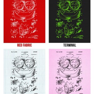Goggles Poster Print Goggles Blueprint Safety Gear Welding - Etsy