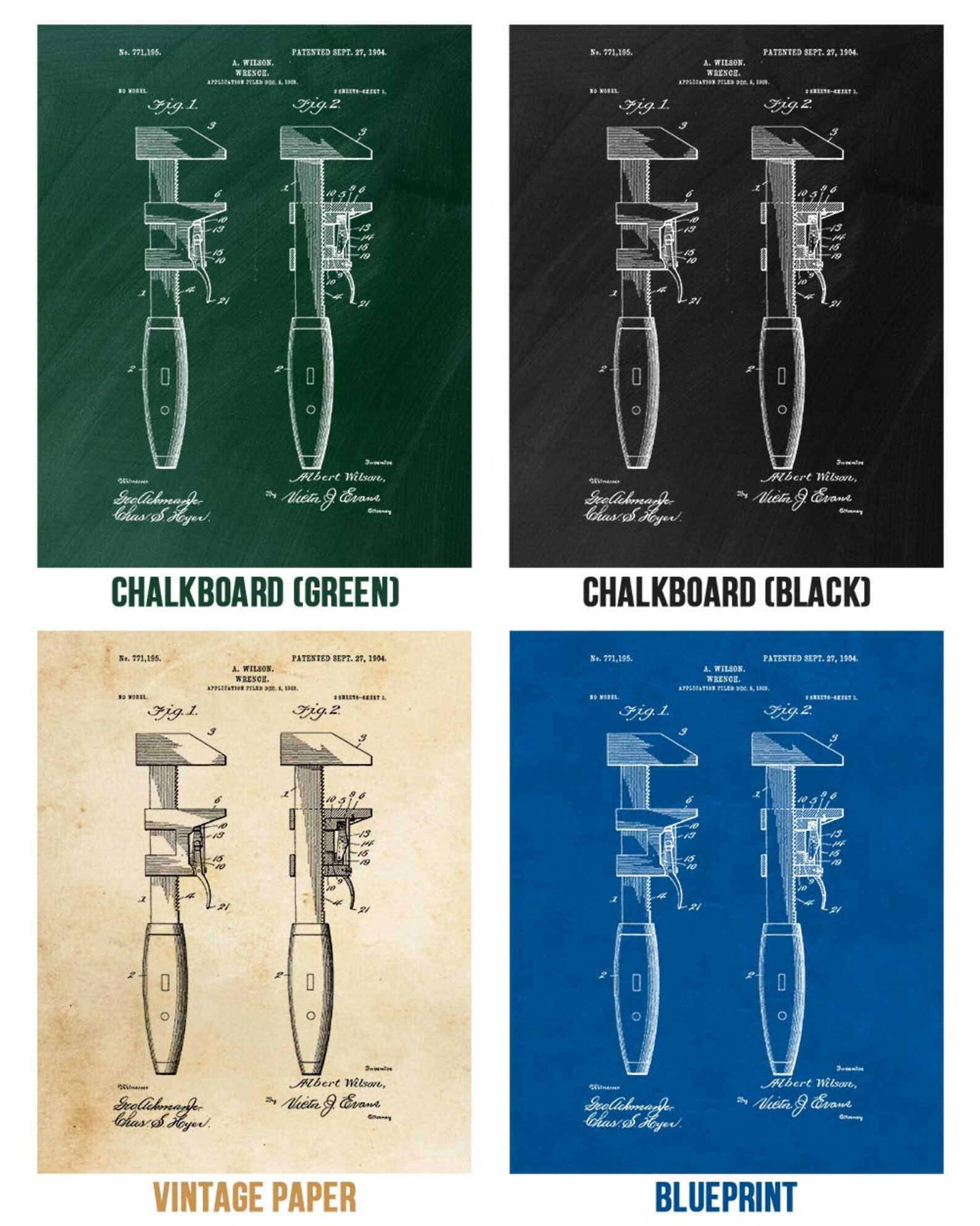 Pipe Wrench Poster Print Plumbing Art Pipe Fitter Plumber - Etsy