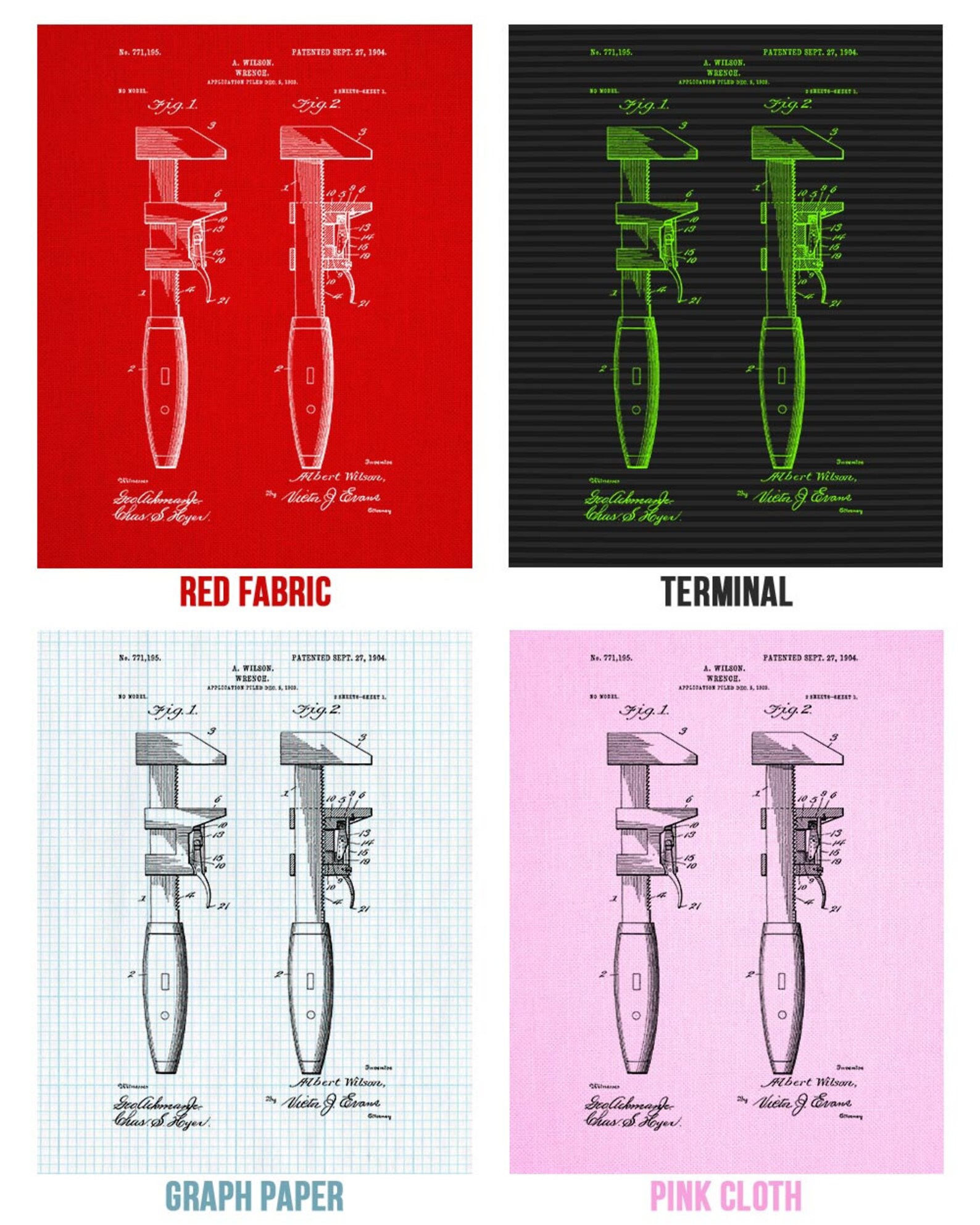 Pipe Wrench Poster Print Plumbing Art Pipe Fitter Plumber | Etsy