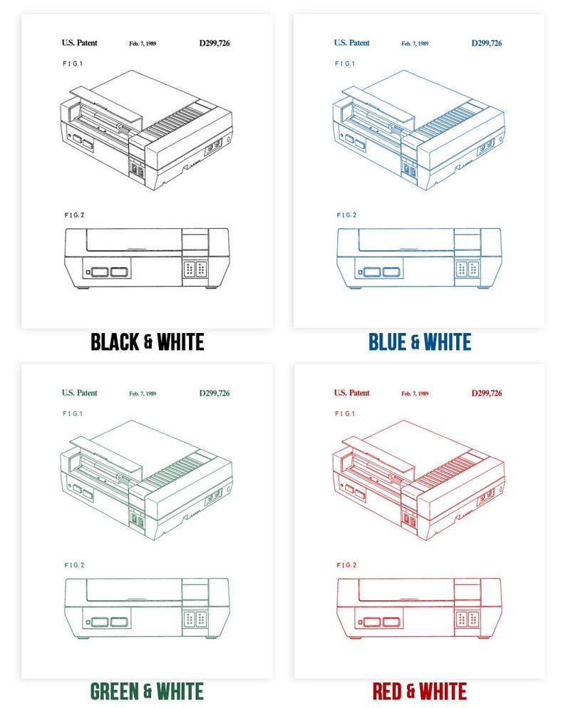 NES Video Game Console Poster Print Game Room Decor Video - Etsy