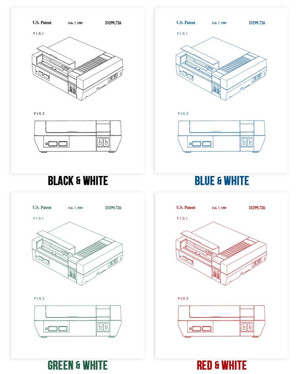 NES Video Game Console Poster Print Game Room Decor Video | Etsy
