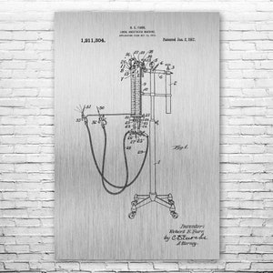 Anesthesia Machine Poster Print, Med School Art, Surgeon Gift, Doctors ...