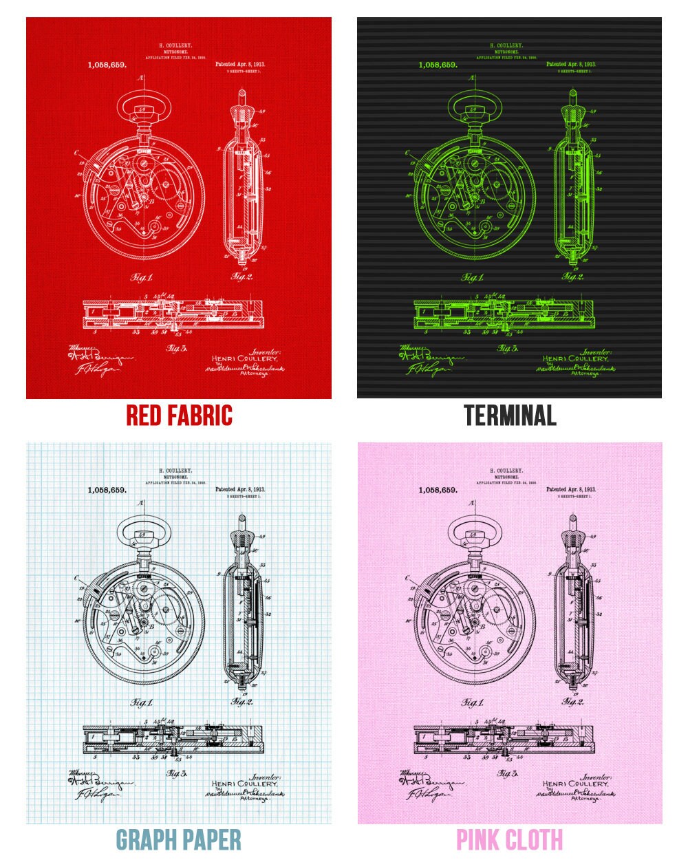 Pocket Watch Poster Print Watchmaker Gift Jewelry Shop | Etsy