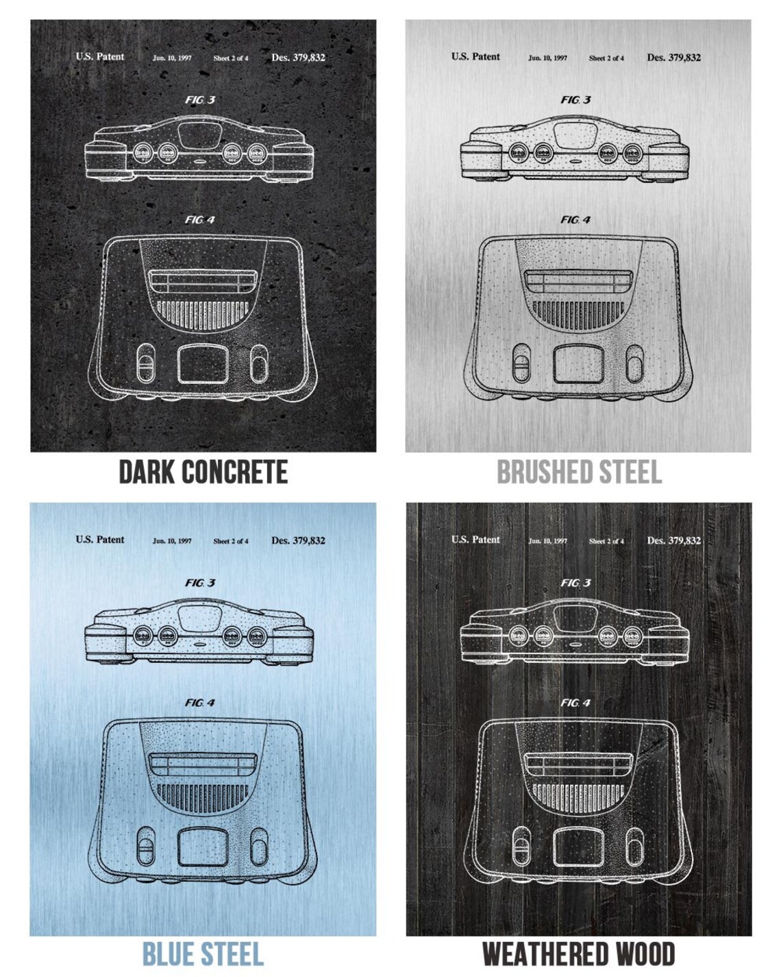 N64 Console Poster Print N64 Wall Art Video Game Gift - Etsy