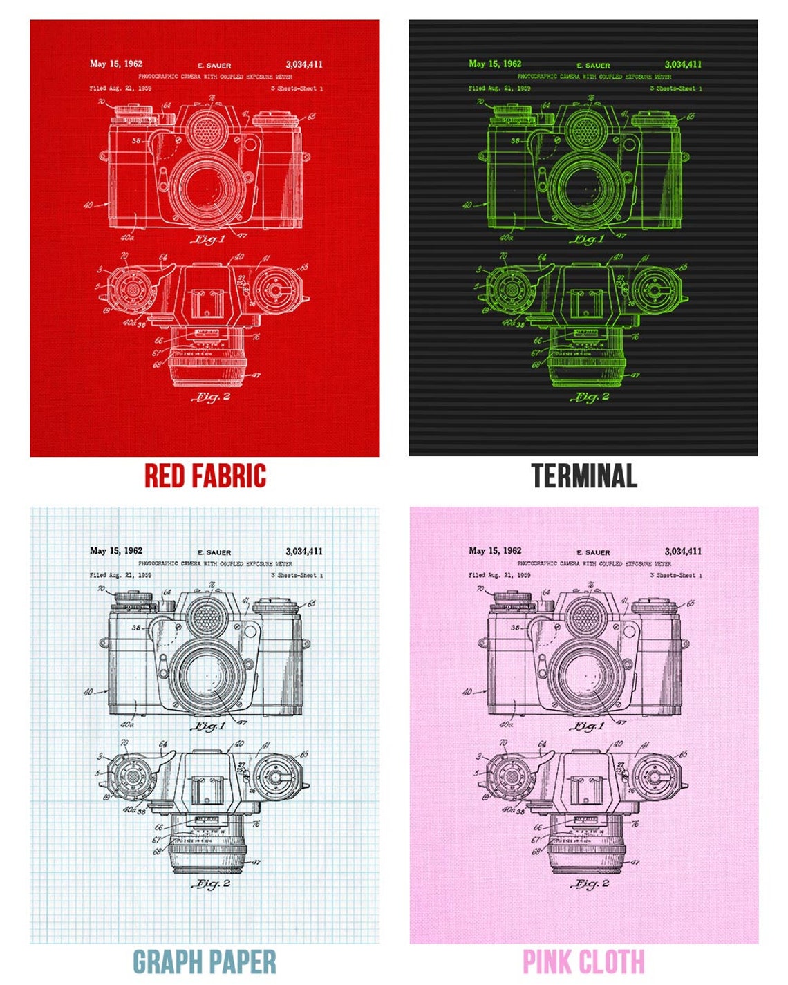 Camera Posters Set of 3 Photographer Gift Photojournalism | Etsy