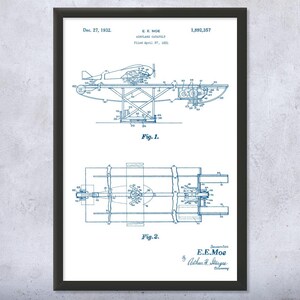 Aircraft Catapult Patent Wall Art | Poster, Canvas or Framed | Air ...