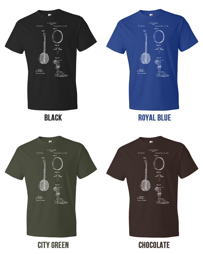 Banjo Shirt Musician Gift Folk Music Tee Banjo Player Gift - Etsy