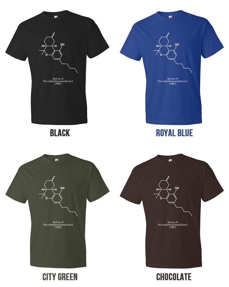 THC Molecule Shirt Cannabis Tee Stoner Gifts Weed Tee THC | Etsy