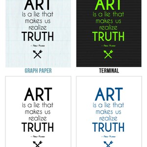 Picasso Quote Art Poster Print, Art Studio Decor, Artist Gift ...