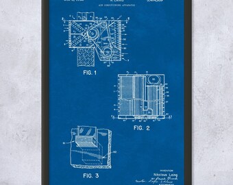 Hvac Blueprint Wall Decor - Etsy