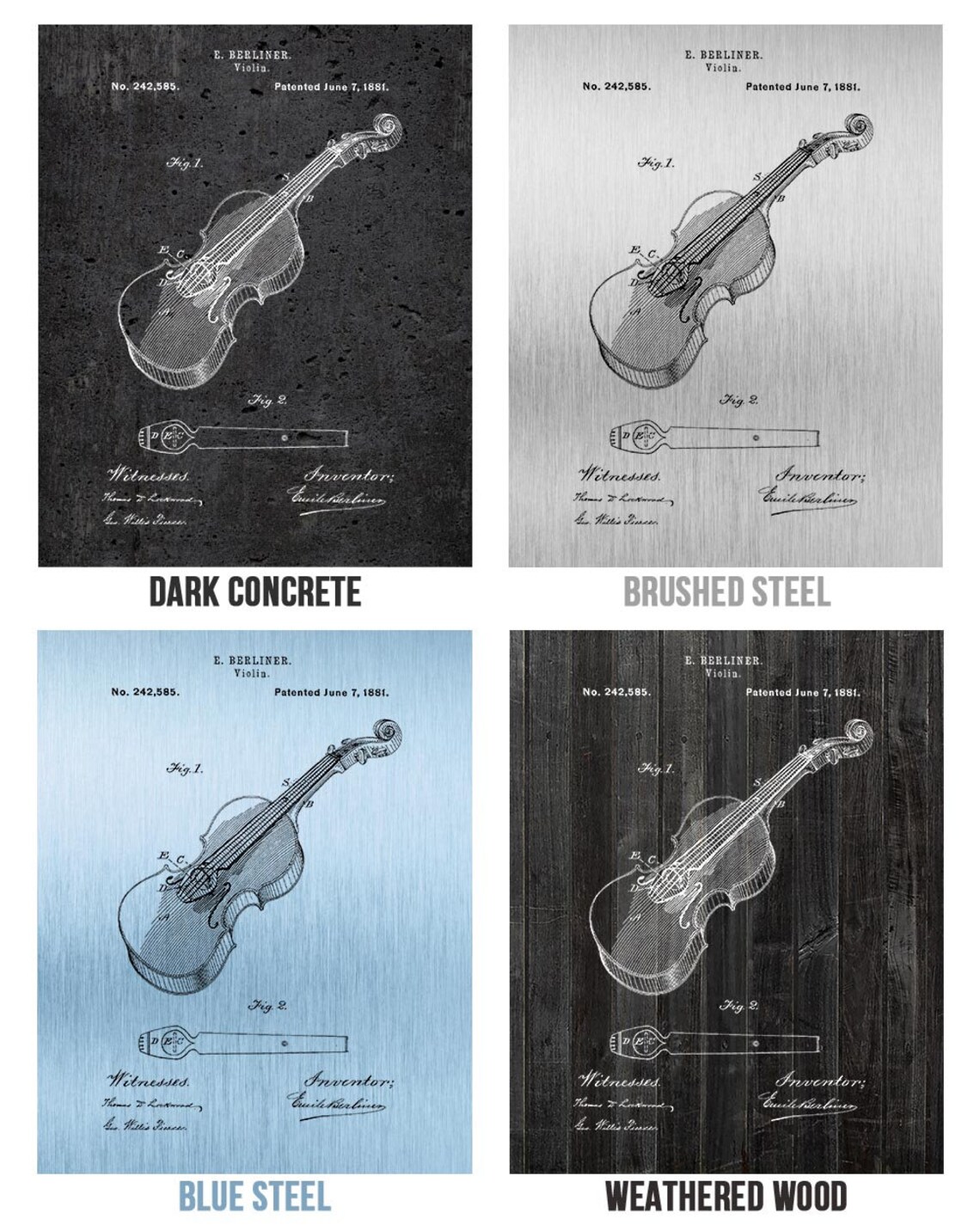 Violin Posters Set of 3 Violinist Gift Band Teacher Concert - Etsy