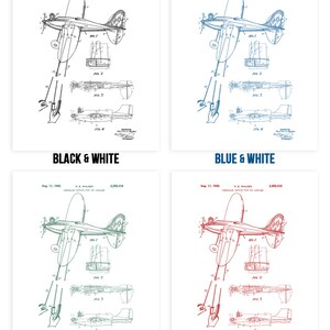 Toy Airplane Poster Print Pilot Gift Toy Collector Gift - Etsy